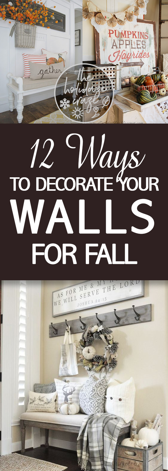 12 Ways to Decorate Your Walls for Fall * The Holidaze Craze