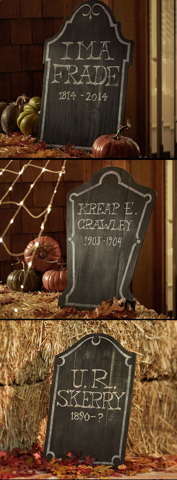 How to Make Cardboard Tombstones * The Holidaze Craze