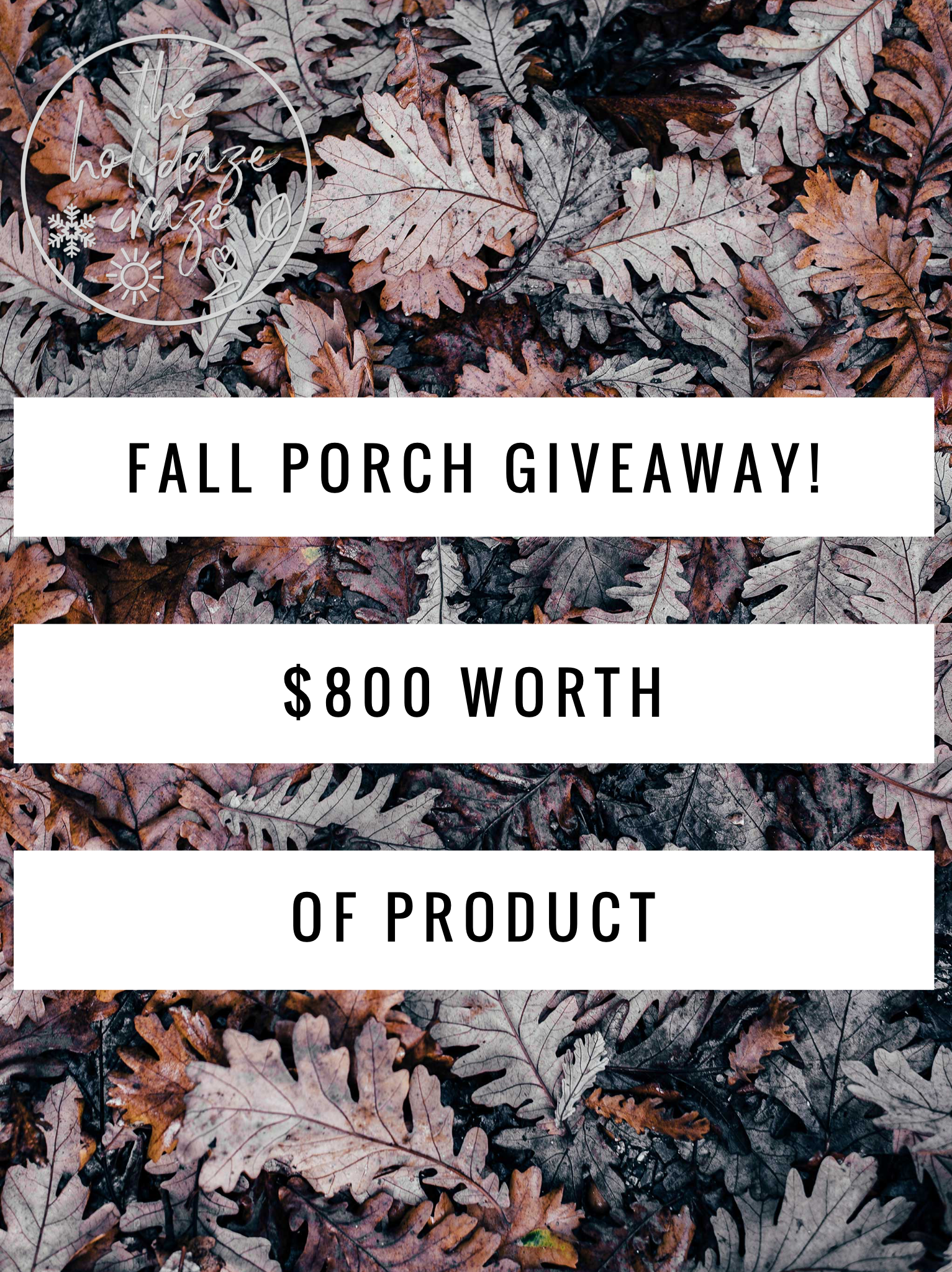 Fall Porch Giveaway * The Holidaze Craze