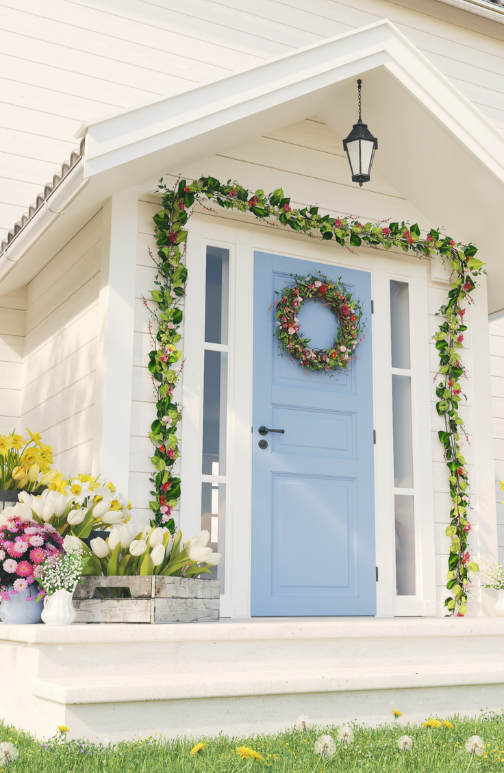 Simple And Sweet Spring Door Decorating Ideas * The Holidaze Craze