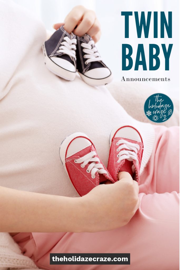 Twin Baby Announcements: Ideas - Celebration - Theholidazecraze.com